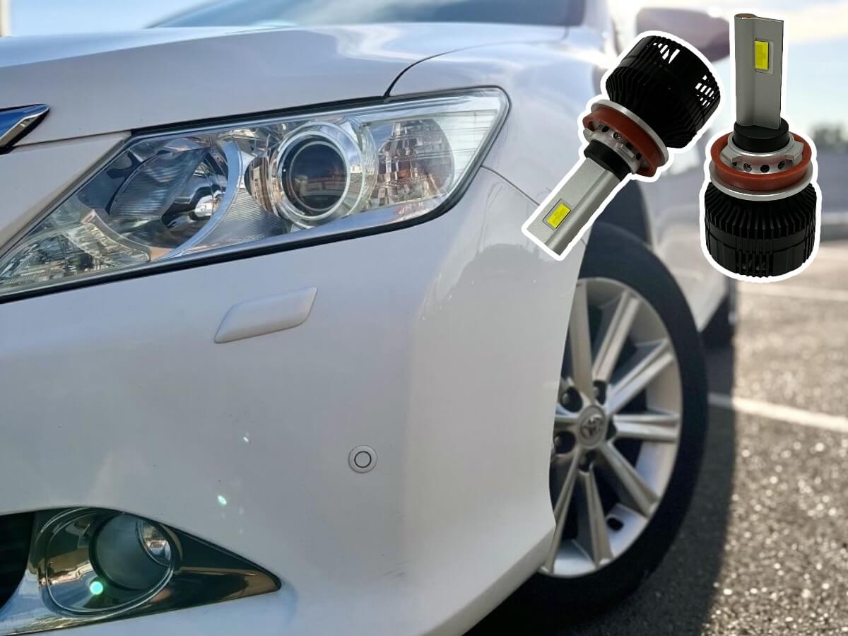 Лед лампы Camry 50 (55) из Америки вместо штатного галогена